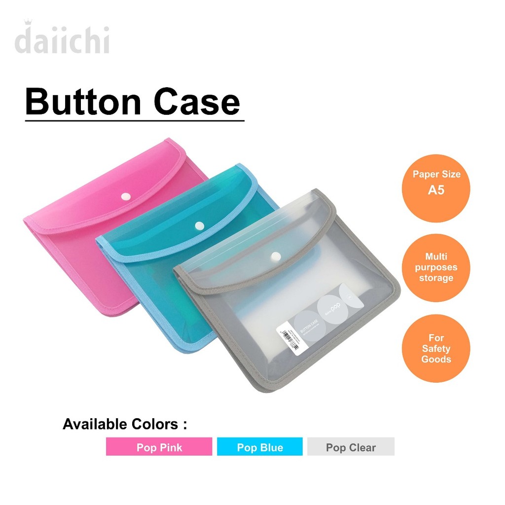 DAIICHI – BUTTON CASH STITCH SIZE A5 DPO2 MAP FOLDER MAP ORGANIZER MAP ...