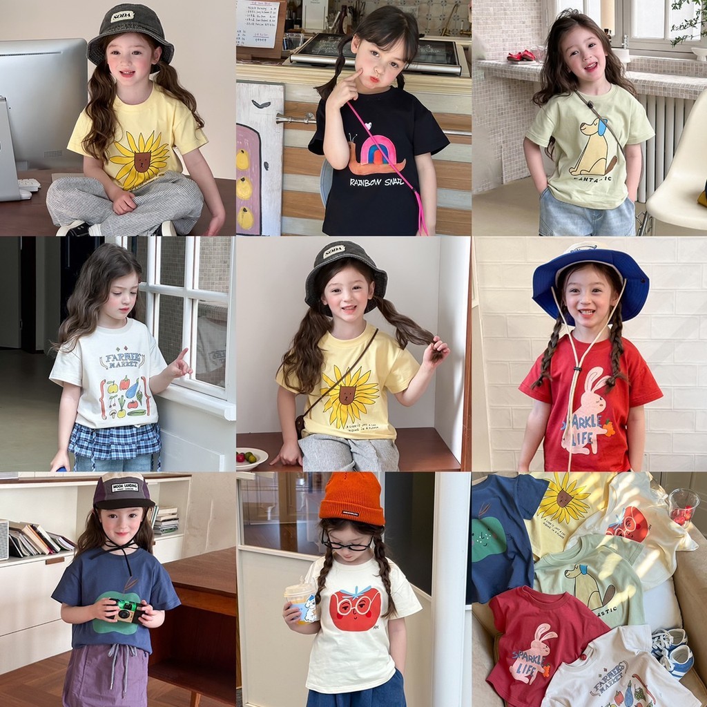 MAX BABY Children's T-Shirt Cartoon Cotton Fabric Comfortable To Wear ...