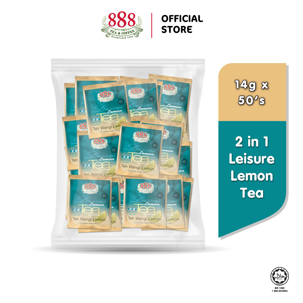 888 2 in 1 Leisure Lemon Tea (14g x 50 Sachets) | Shopee Singapore
