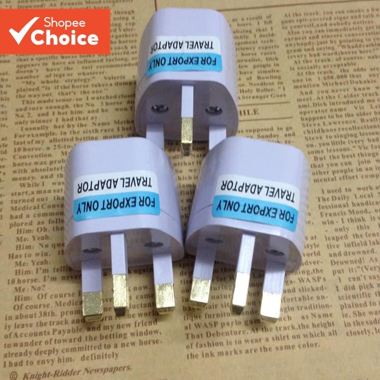 [1 PCS & 2 PCS] 3 Pin Conversion Plug EU Standard Universal Adapter ...