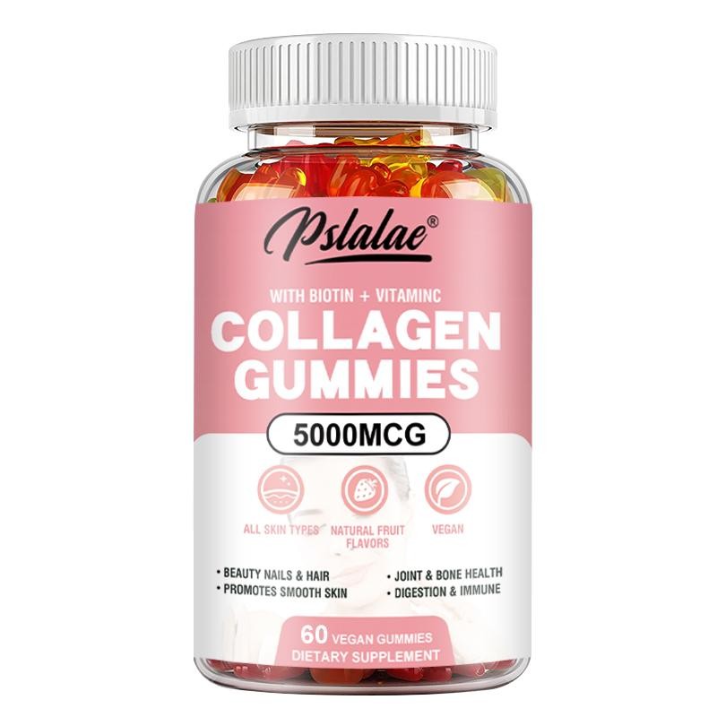 Pslalae - Collagen Supplement Gummies - 5000 mcg - Glucose Syrup ...
