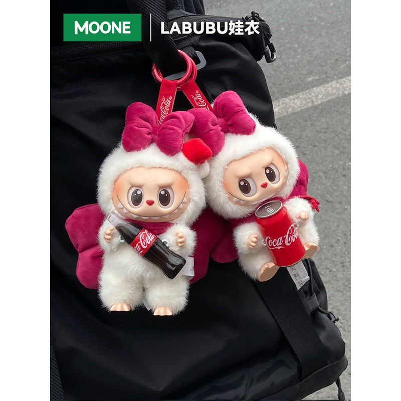 Pop mart labubu Baby Clothes pop mart labubu Coca-Cola Vinyl Small ...