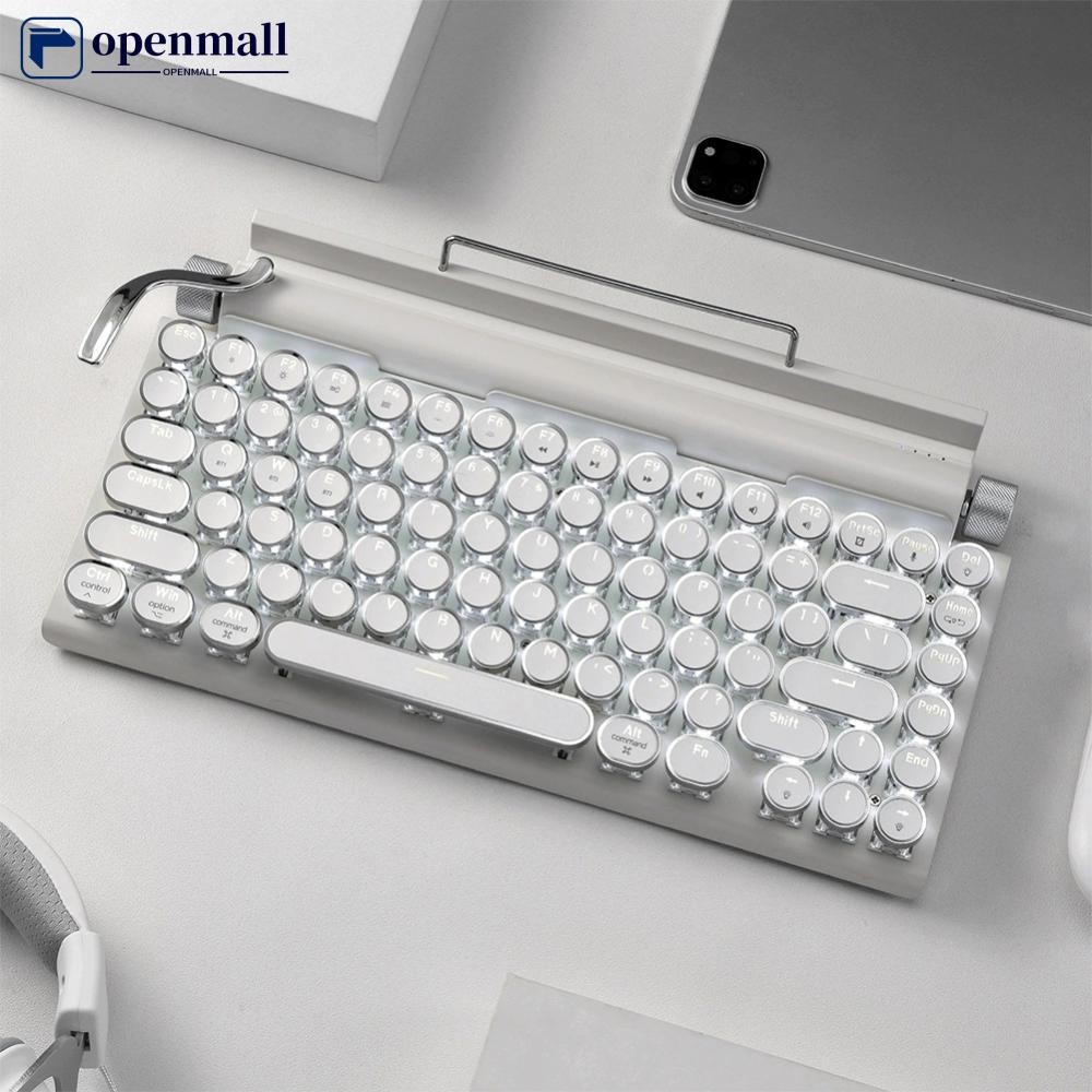 【OMALL】 Typewriter Keyboard 83 Keys Vintage Wireless Mechanical ...