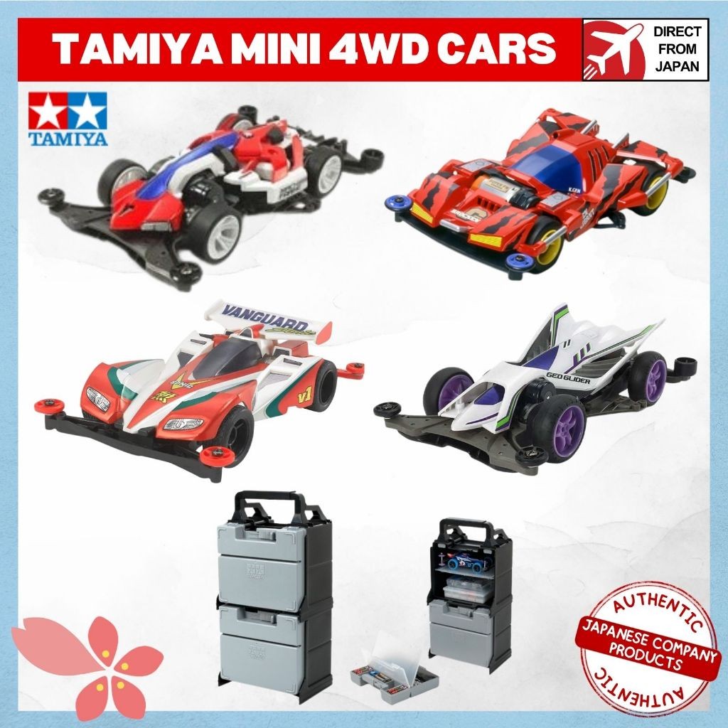 TAMIYA Mini 4WD Cars & Portable Pit Set – Mach Frame / Brocken Gigant ...