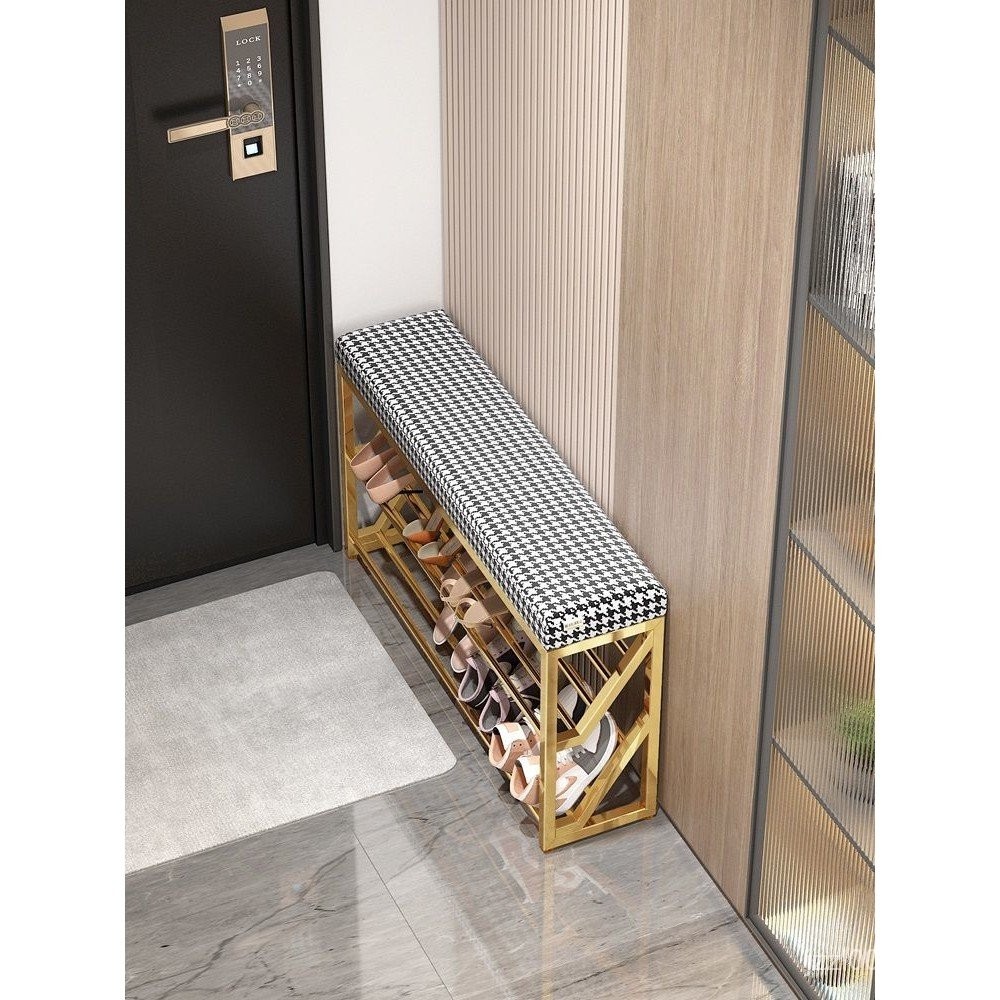 Shoe Changing Bench for Home Entrance, Nordic Style Ultra-Narrow Shoe ...