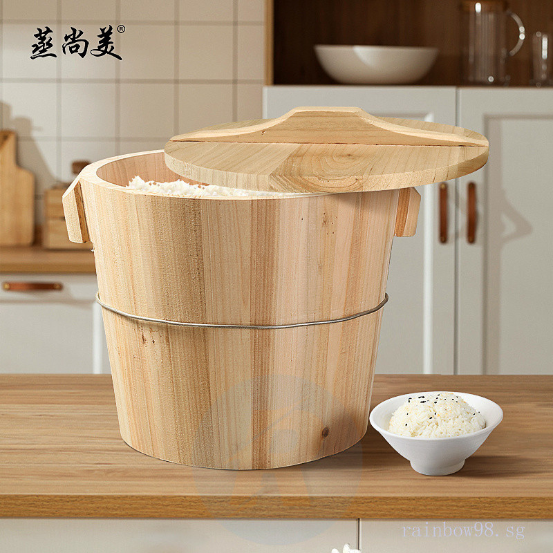 Steamed Rice Wooden Bucket Household Large Wooden Bucket Commercial Old ...