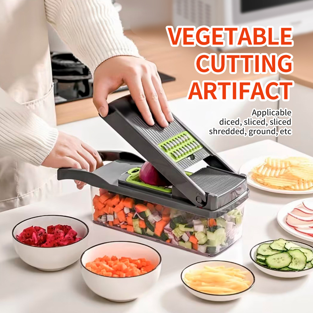 14 in 1 Multifunctional Vegetable Grater Cutter Slicer Shredder Hand ...