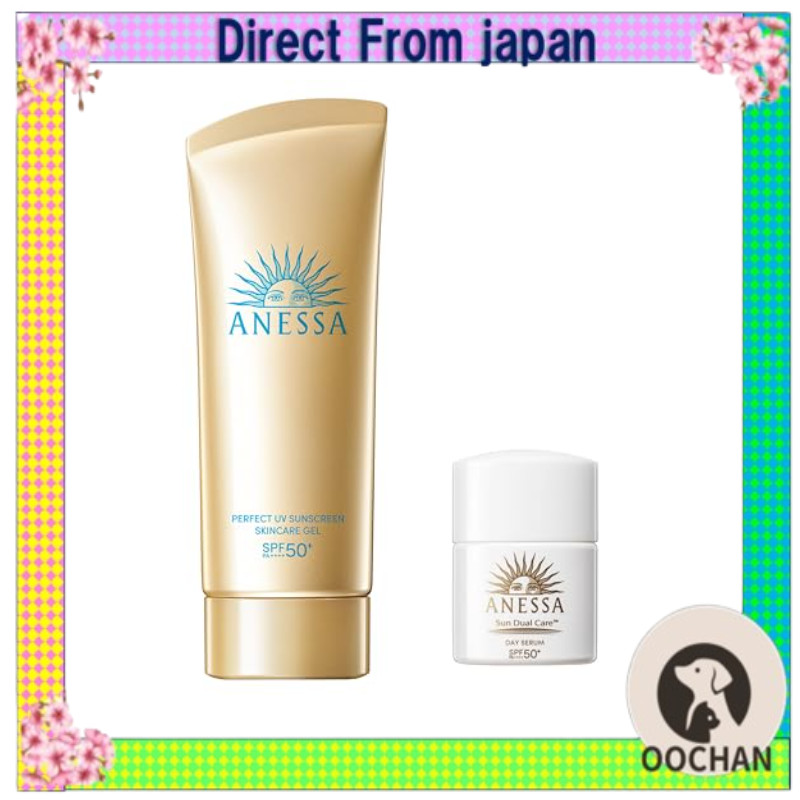 ANESSA Perfect UV Skin Care Gel NA 90g 【2024 Model】 SPF50+ PA++++ with Day Serum N Mini Size ...