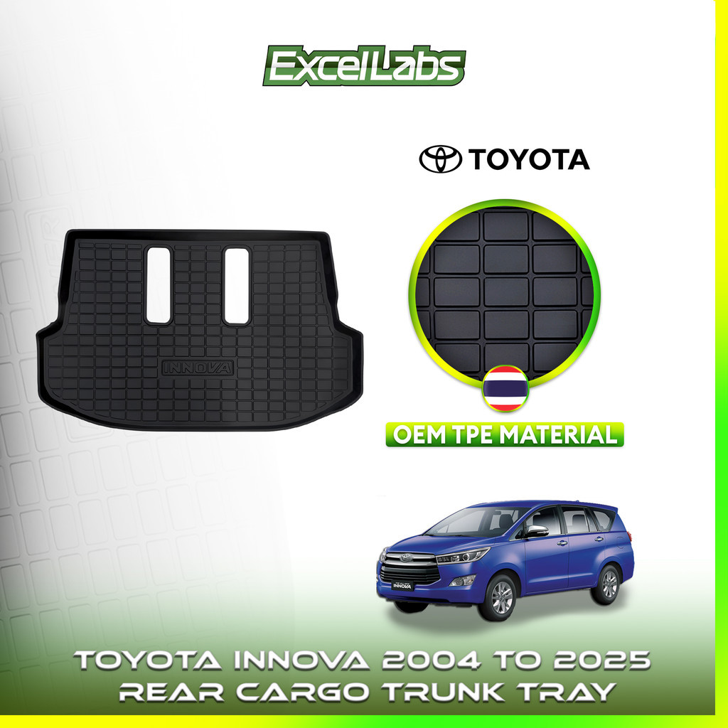 Toyota Innova 2004 to 2025 Rear Cargo Trunk Tray Quality OEM ( Car ...