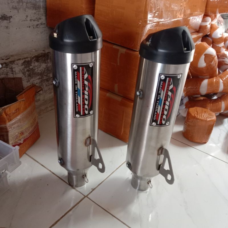 Apido Canister 51mm Open specs pipe Raider 150 Carb Tmx 155 Mio i 125 ...