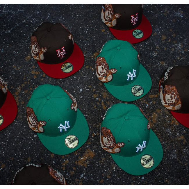 New Era x Jon Stan New Era Side Angel Embroidery Fitted Cap New York ...