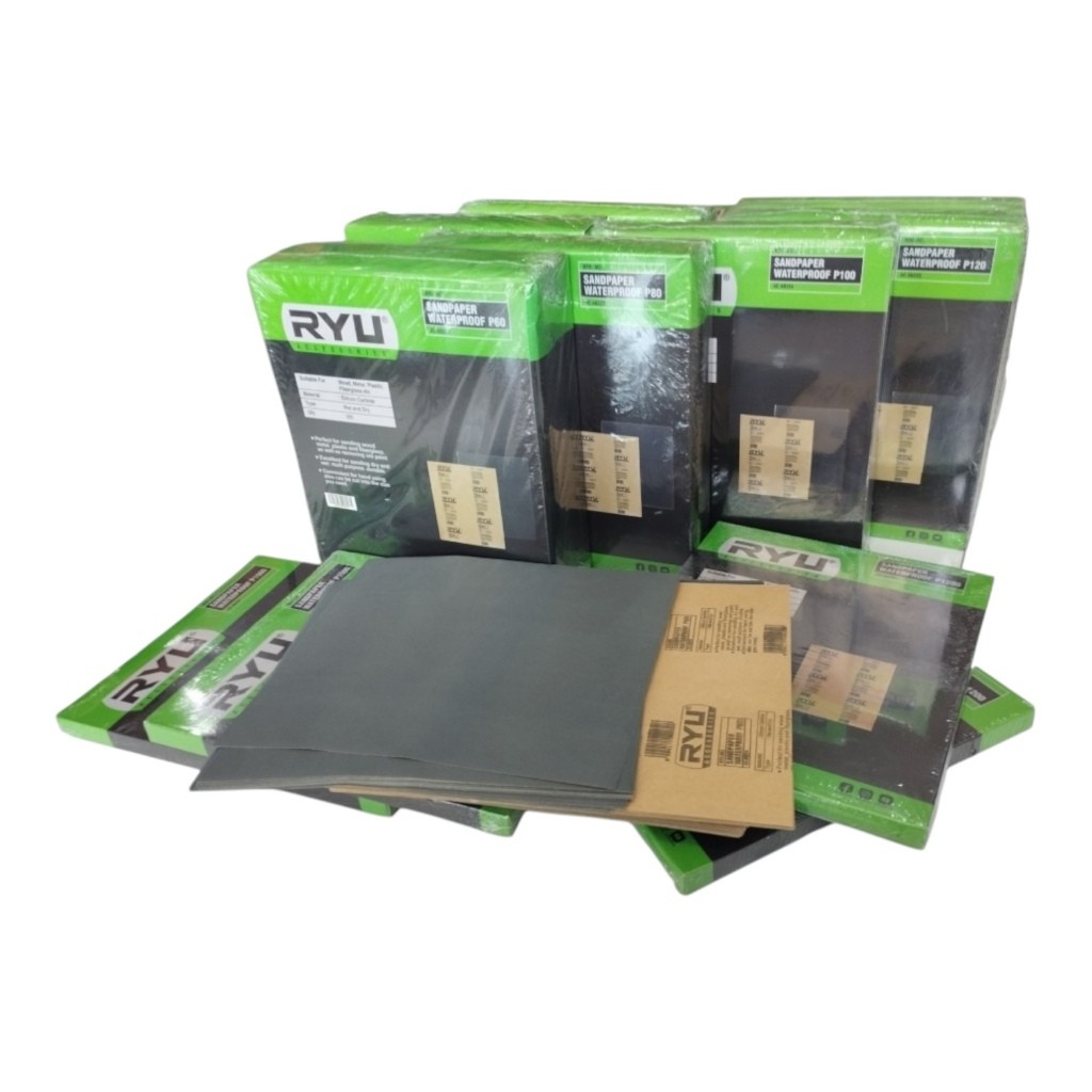 RYU WATERPROOF SANDING PAPER DUCO ELECTRIC & MANUAL GRID P60 - P2000 ...
