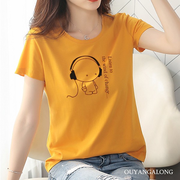 ATS 1608 NEW KOREAN FASHION UNISEX TEES [ TSHIRT ] ROUND NECK CASUAL ...