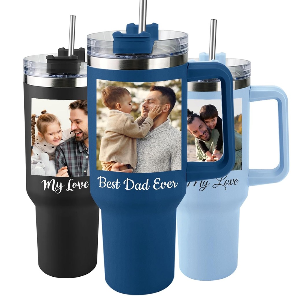 Personalized Fathers Day Tumbler Gifts for Dad from Daughter and Son ...