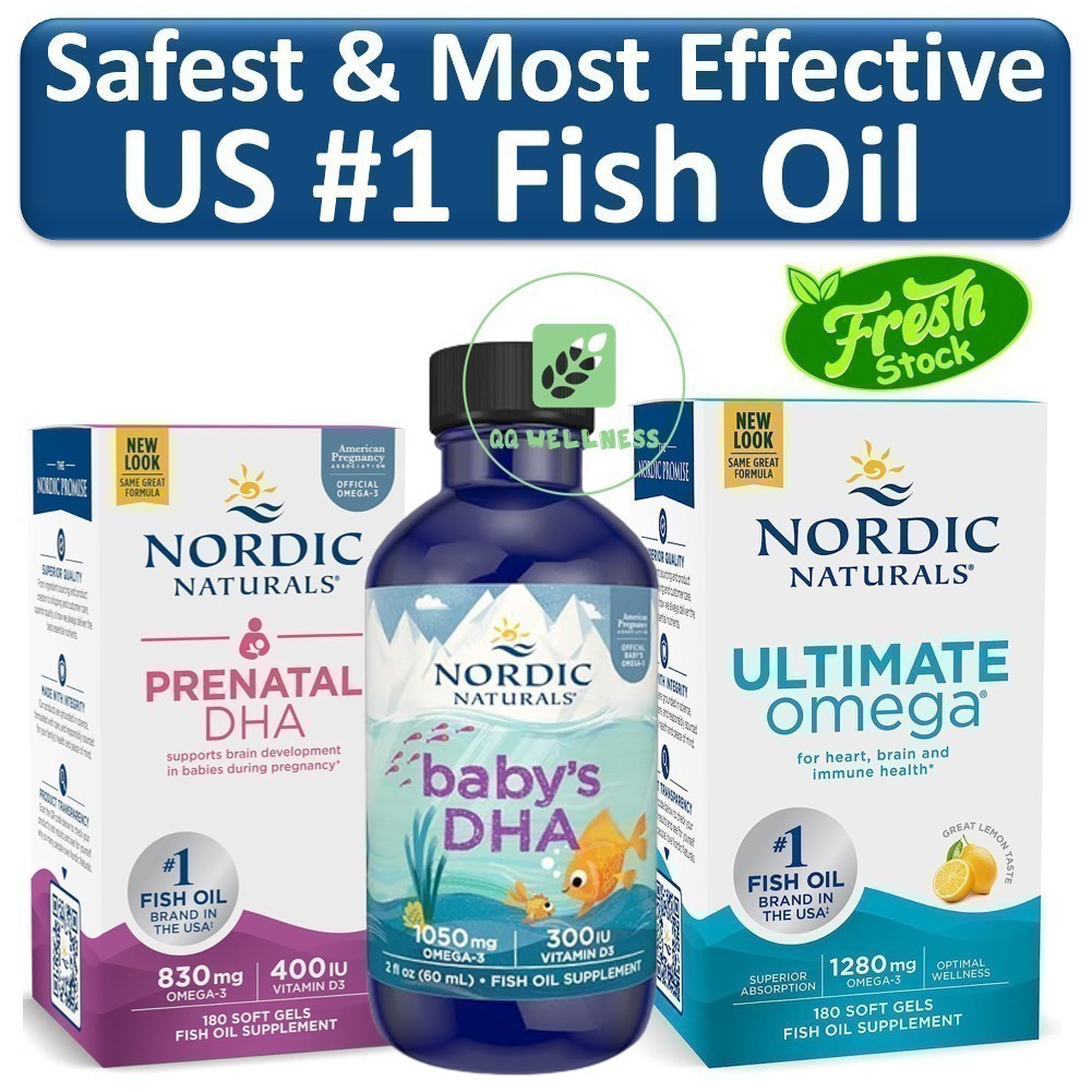 👍Nordic Naturals Ultimate Omega Baby Children Junior Teen Prenatal ...