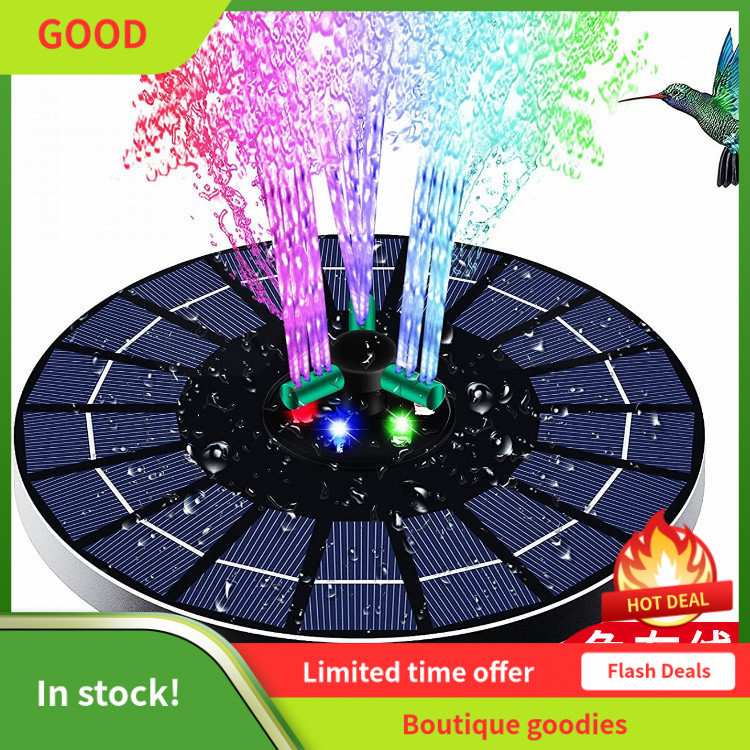 Solar-Powered Small Fountain Fully Automatic Floating Water Sprinkler ...