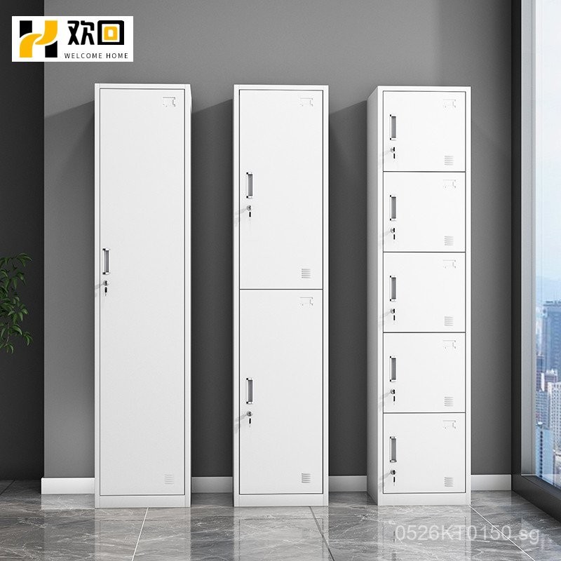 Locker Iron Locker Single Door Simple with Lock Employee Cabinet Office ...