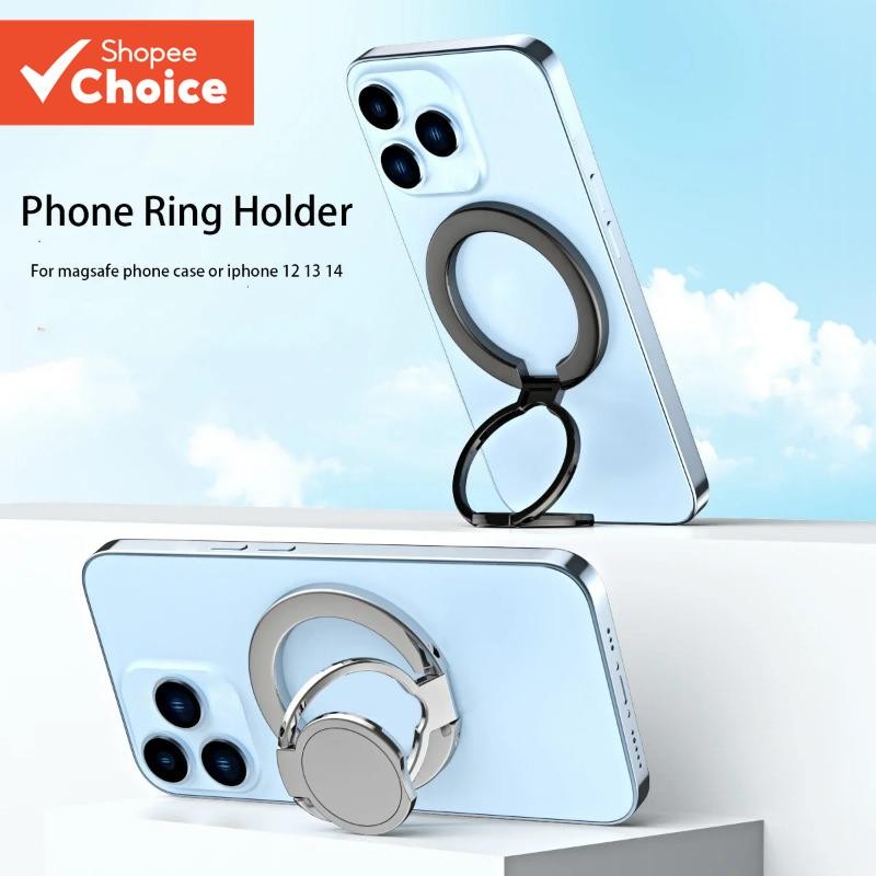 Magnetic Phone Finger Ring Holder Portable Foldable Magnet Cellphone ...
