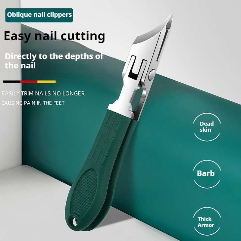 Long Pointed Beak Oblique Nail Clippers Stainless Steel Ingrown Toenail ...