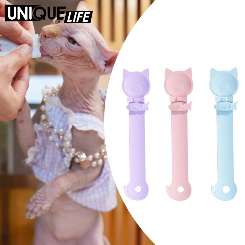 [Yoyoyo1] 3x Cat Feeding Spoon Cat Treat Feeding Spoon Multipurpose ...