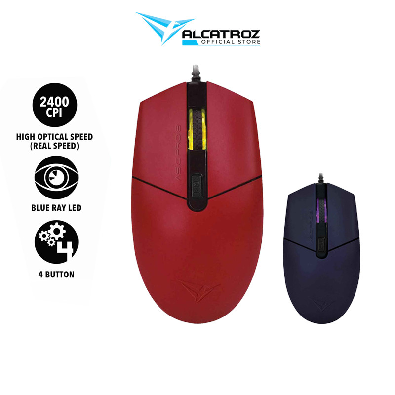 Alcatroz Asic Pro 8 Wired 2400 CPI USB Mouse | Shopee Singapore
