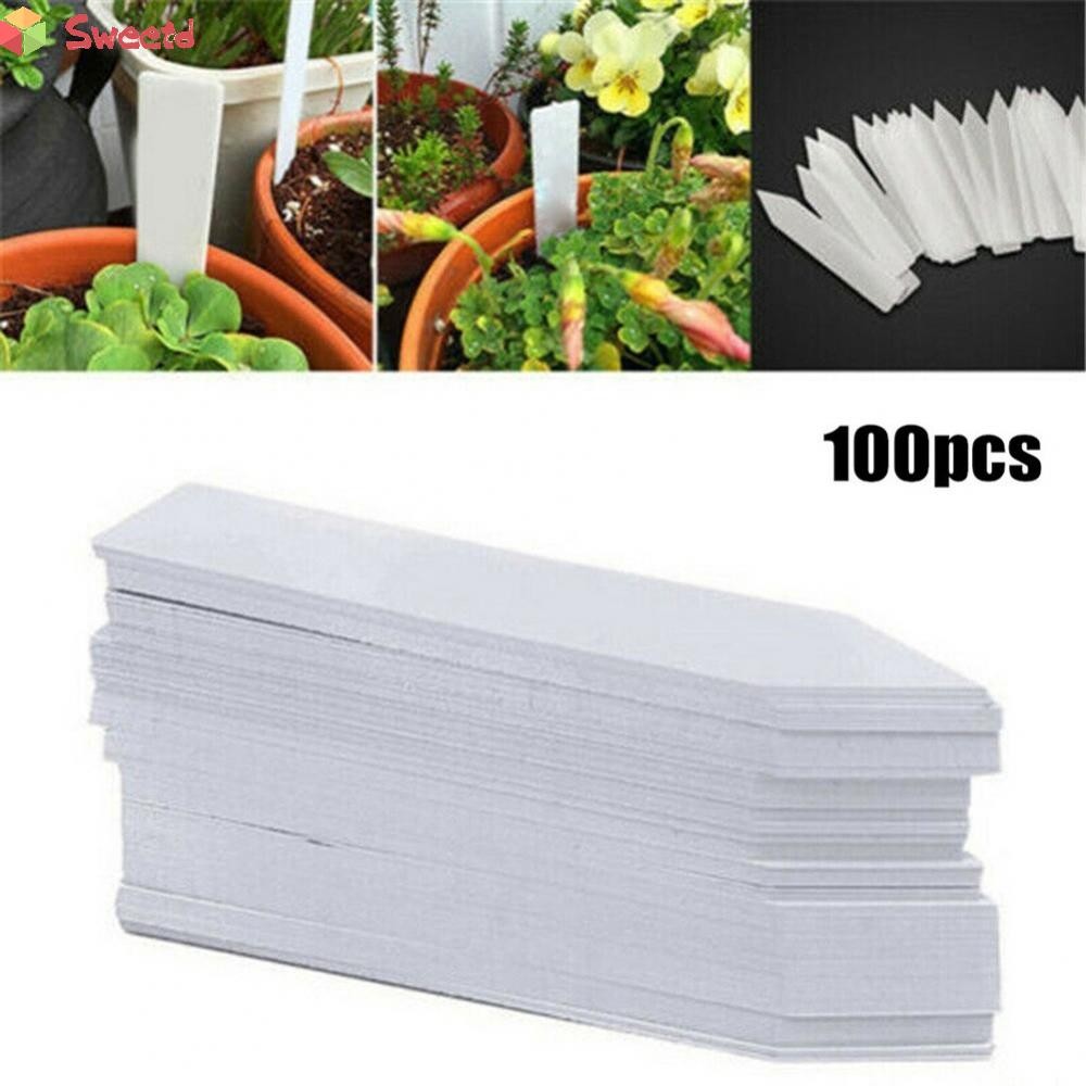Plastic Garden Labels Waterproof Plant Tags for Outdoor Use (100 Pack ...