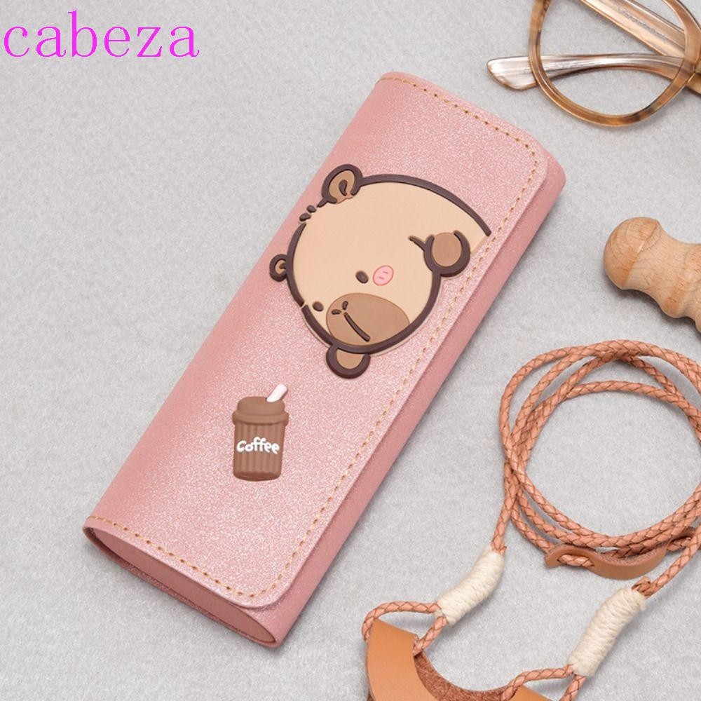 CABEZA Printing Glasses Case, Cute Printed Capibara PU Glasses Box ...