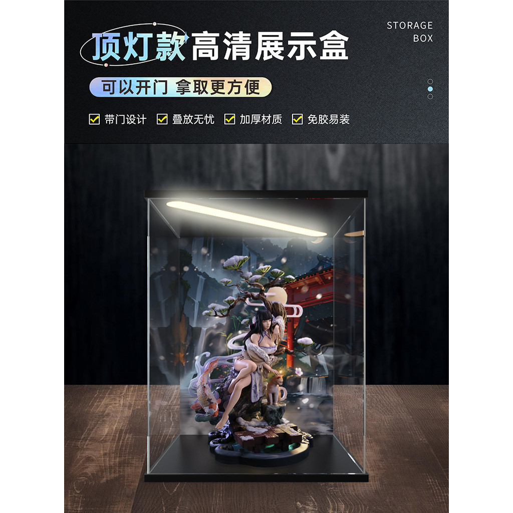 [Display box]1:1 Scale Figure Lighting Display Box Pointer Bear Studio ...