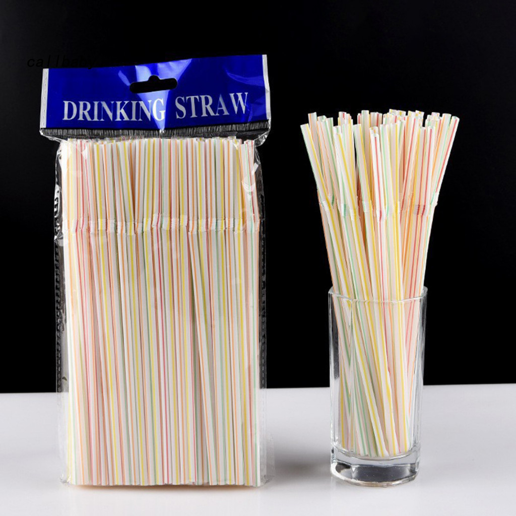 KDCL- Disposable Plastic Straw Thin Diameter Disposable Straws Colorful ...