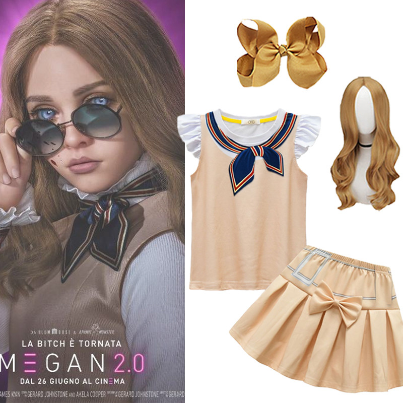 2025 New Movie M3GAN 2.0 Cosplay Costume for Kids Girl Outfit Megan ...