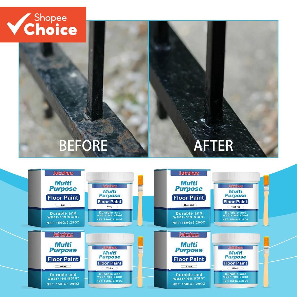Jakehoe Multi-Purpose Floor Paint Water Resistant Abrasion Resistant ...