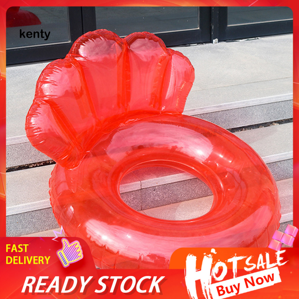 kT Foldable Swimming Pool Ring Leak-proof Inflatable Ring Shell Shaped ...