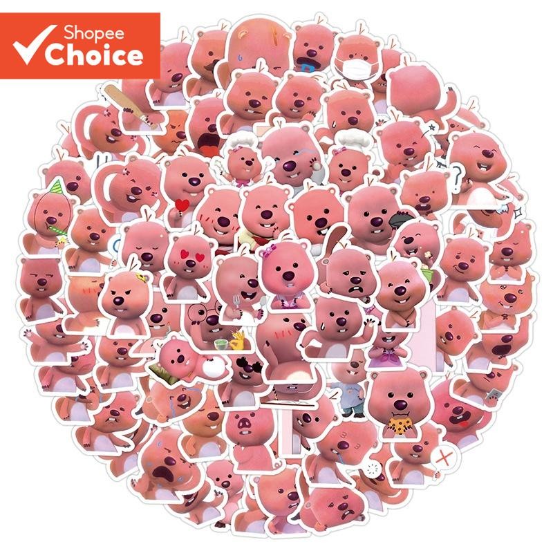 60/100PCS Korean Loopy Stickers - Waterproof PVC Cartoon Decals for Cup ...