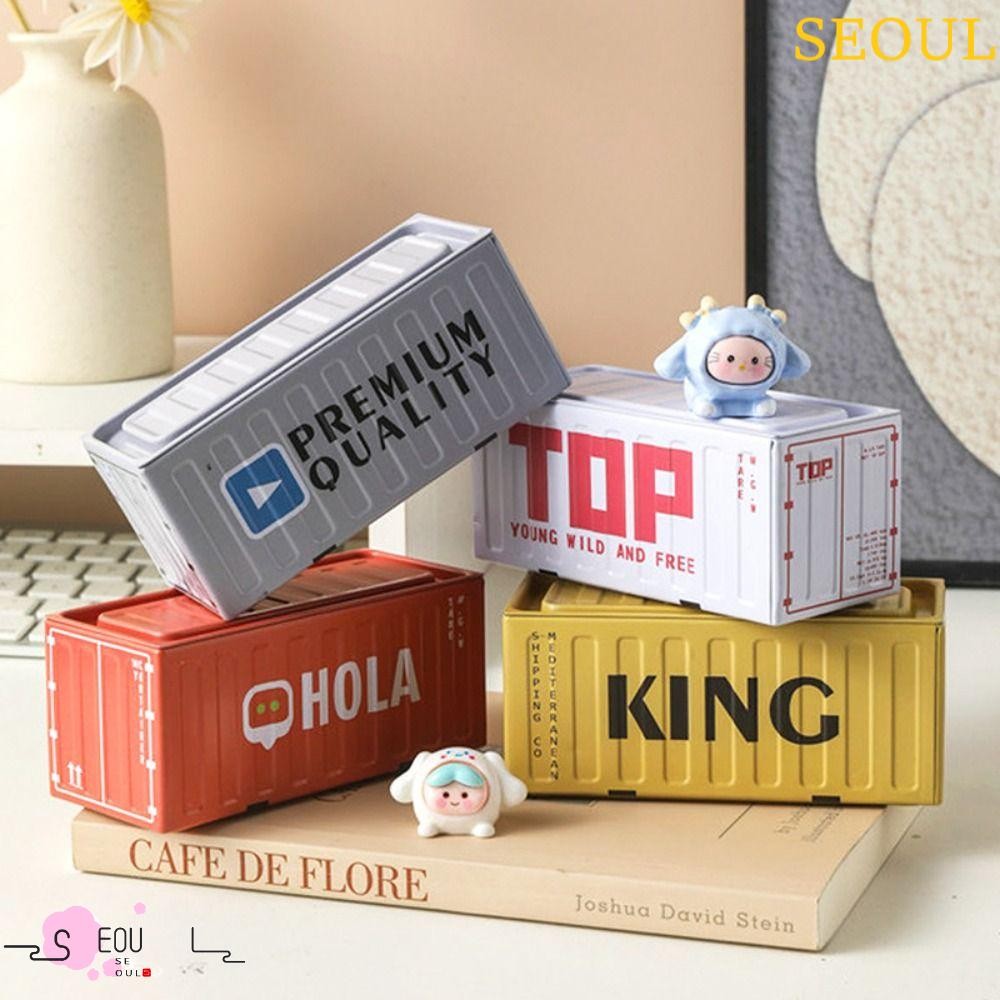 SEOUL Popmart Display Box, Retro Industrial Style Desktop Organizer Pop ...