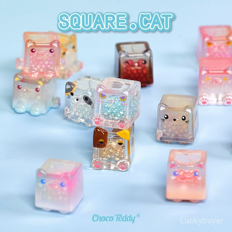 Mini Blind Box Blocks Cute Particle Blind Bag Flowing Sand Cat ...