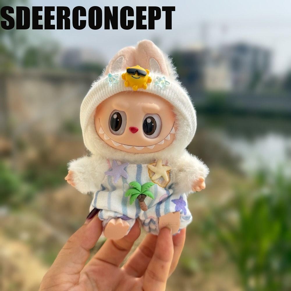 SDEERCONCEPT Sitting Labubu Time Cloth, Coconut Trees Dress Up Labubu ...
