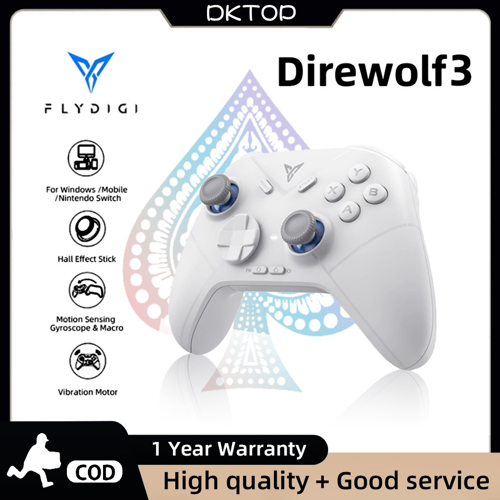 Flydigi Direwolf 3 Wireless Gaming Controller Bluetooth Hall Lineness ...