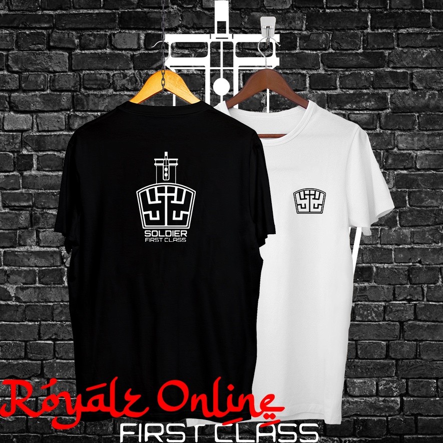 FF7 Soldier 1st Class Gamer Shirt Front And Back Print (Unisex For Men ...