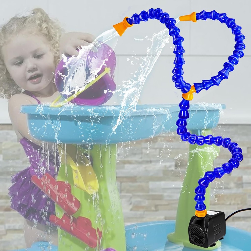 2 Tubes Kids Water Table Pump,Automatic Water Table Accessories Pump ...