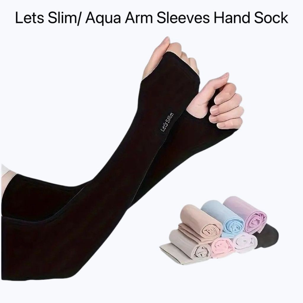 Cooling Hand Sock UV Protection Arm Sleeves Sport Outdoor Hand Sock ...