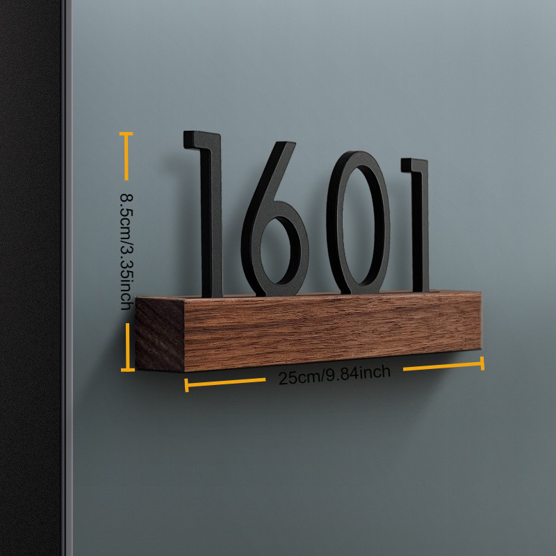 wood25x8.5cminessCustomized door number room number Unit Number Signage ...