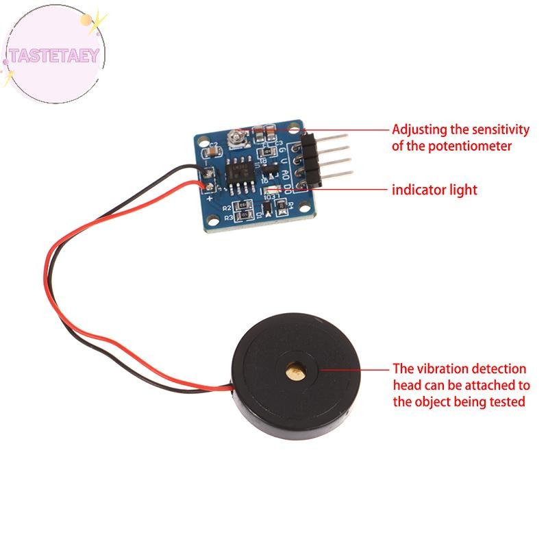 TEAY 5V Piezoelectric Film Sensor Switch Module TTL Level Output For ...