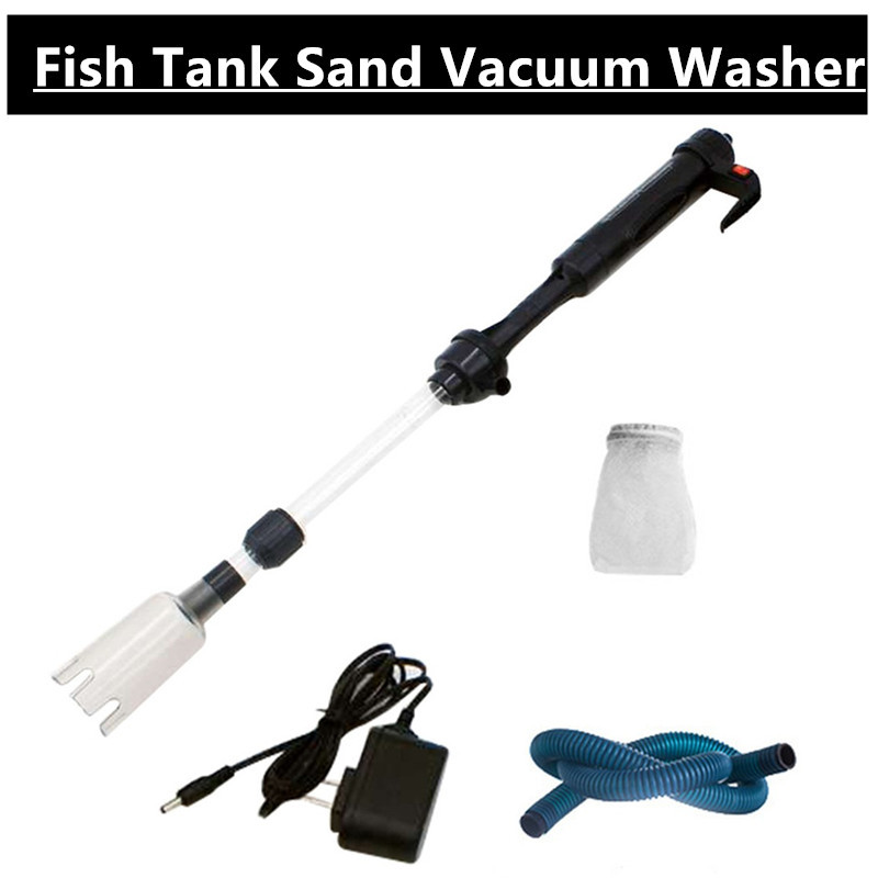 Aquarium Electric Vacuum Sand Cleaner Syphon Operated Fish Tank Sand ...