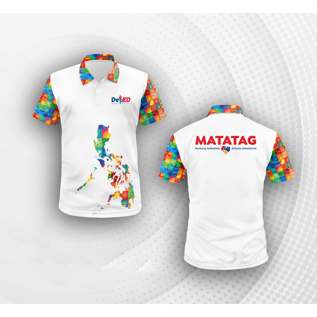 DEPED MATATAG POLO SHIRT UNIFORM FULL SUBLIMATION POLO-Shirt FOR WOMEN ...