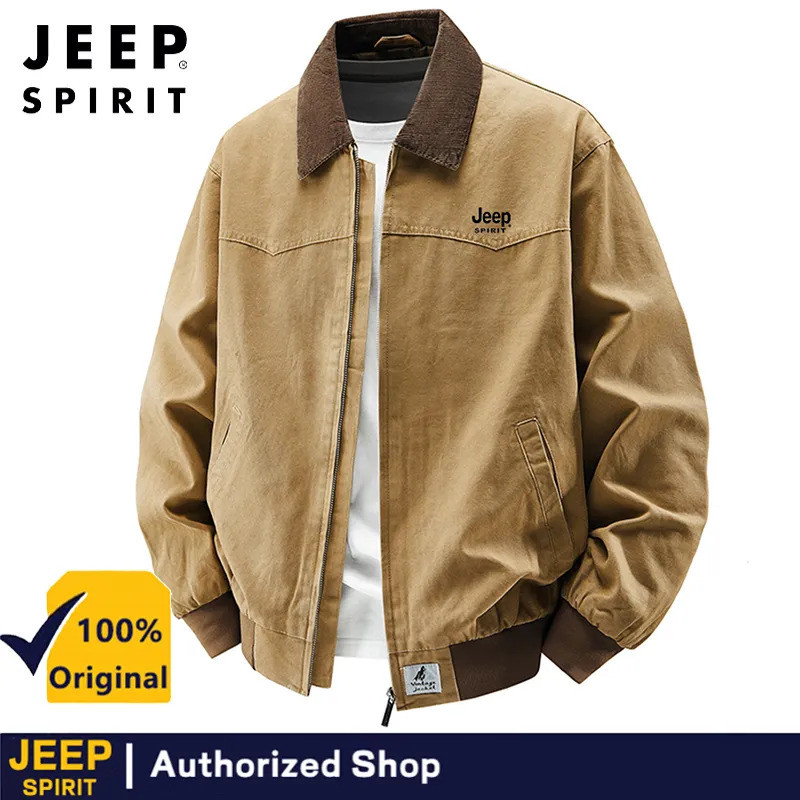 JEEP SPIRIT Outdoor Hiking Jacket Men's Multi functional Loose Jacket ...