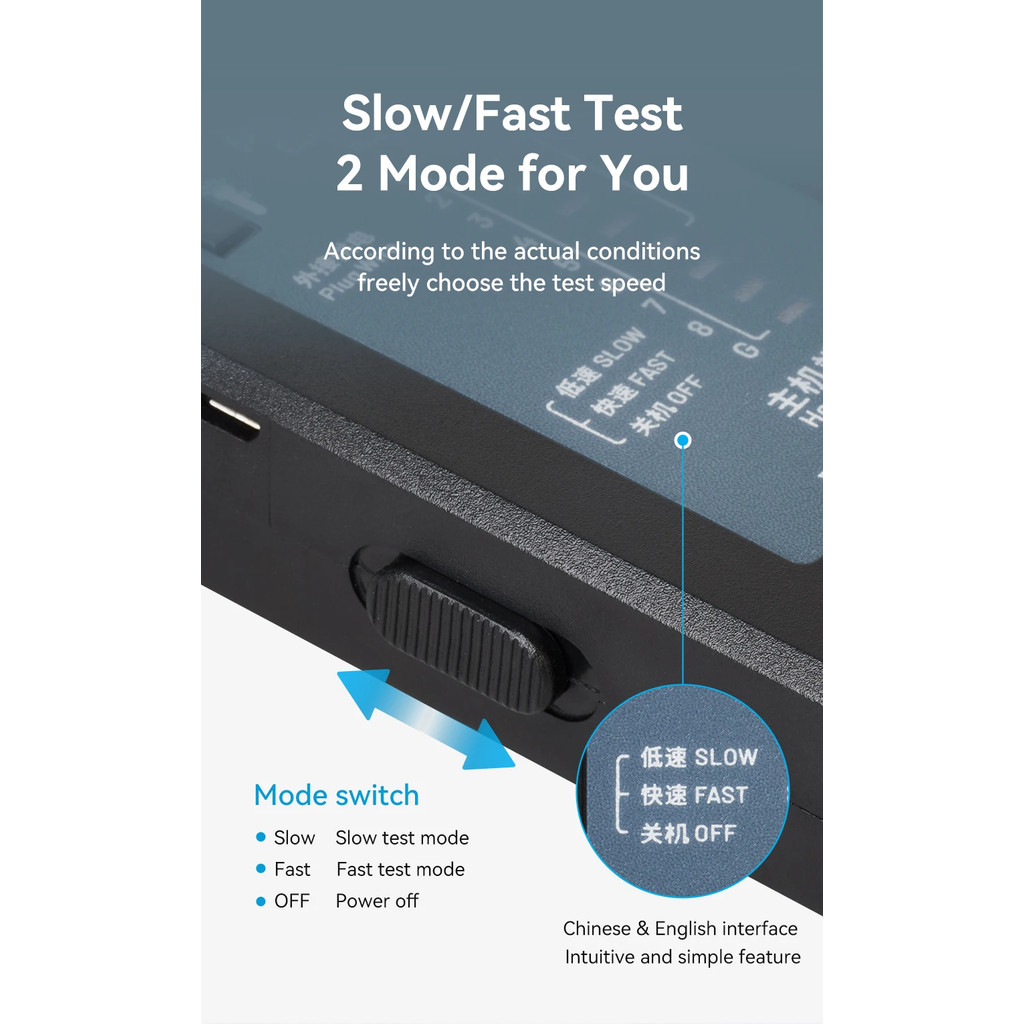 Vention Network Cable Tester RJ45 RJ11 RJ12 UTP Wire Test Tool for Lan ...