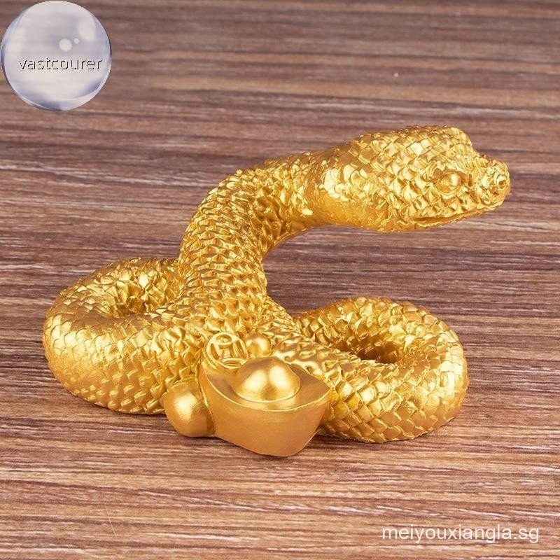 Vast 2025 Year Of The Snake Figurine Simulation Snakes Ornaments Animal ...