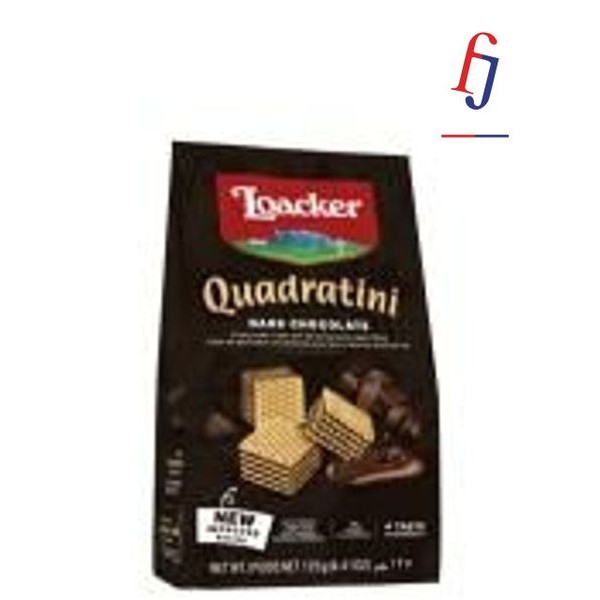 Loacker Quadratini Dark Chocolate Wafer Cubes 125gr | Shopee Singapore