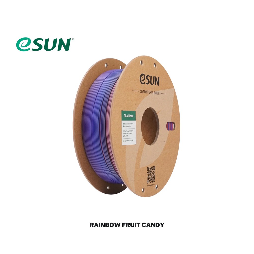 eSUN PLA Matte Rainbow Filament 3D Printer Filament compatible with ...