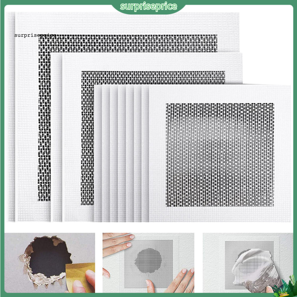 surpriseprice| 2Pcs/Set Wall Repair Patch Self-adhesive Fine Mesh ...